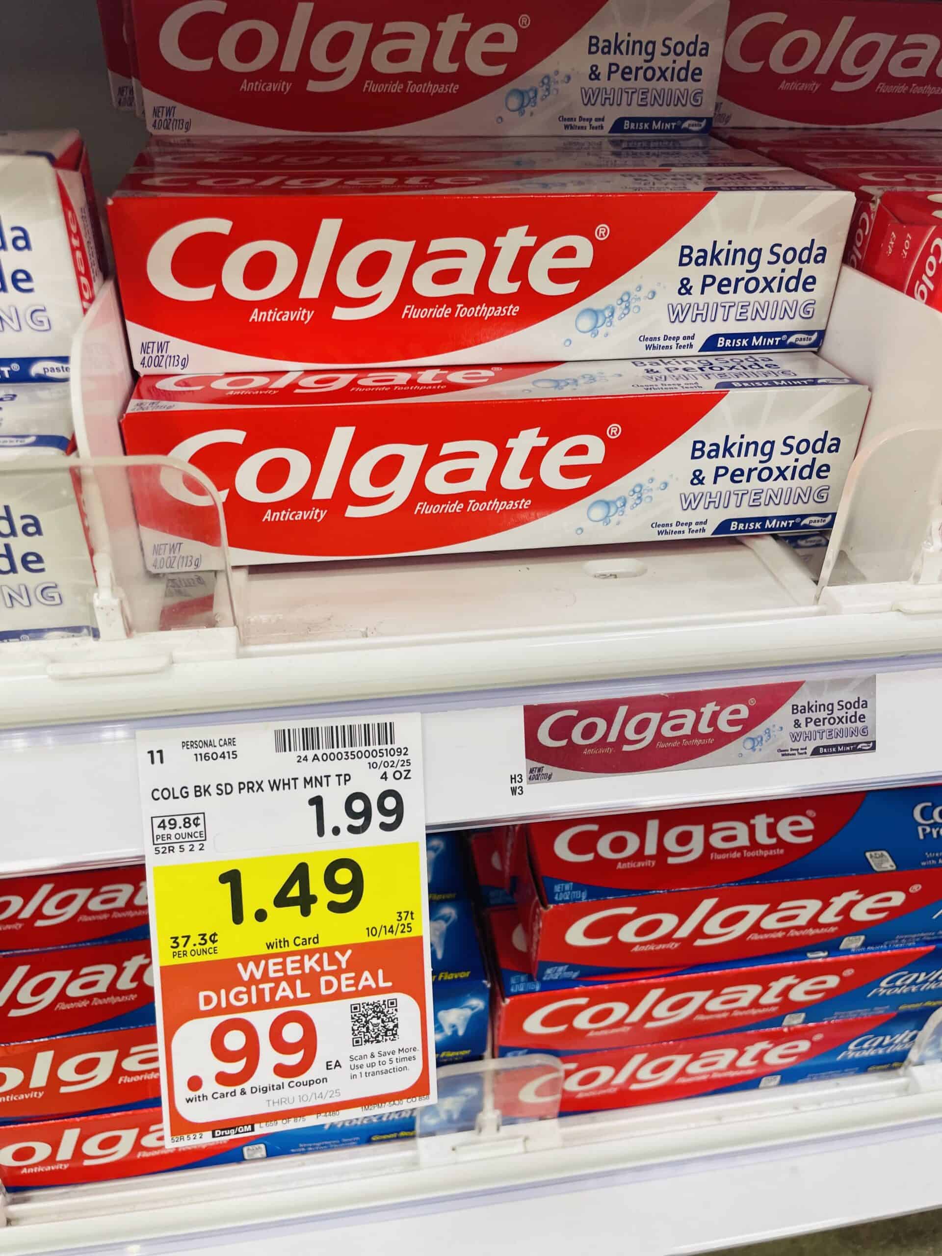 Colgate Toothpaste and Toothbrush as low as 99¢! - Kroger Krazy