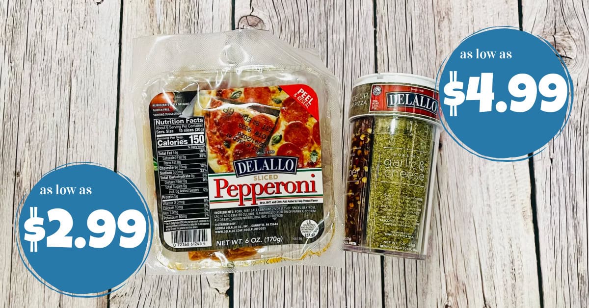 Delallo Pepperoni or Pizza Shaker as low as $2.99! - Kroger Krazy