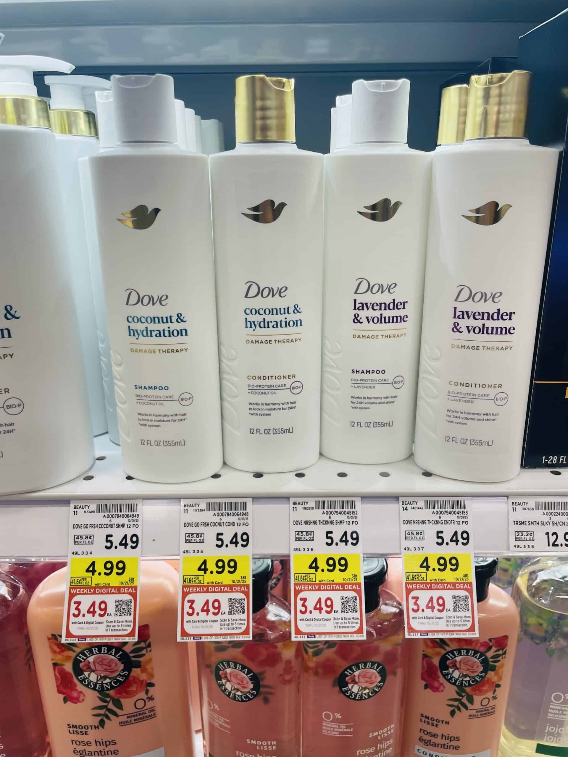Dove Shampoo and Conditioner as low as $1.49! - Kroger Krazy