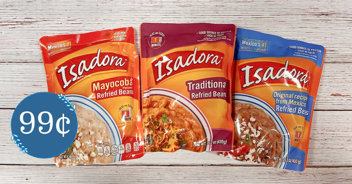 Isadora Refried Beans are $0.99 with Kroger Mega Event (Reg $2.29 ...