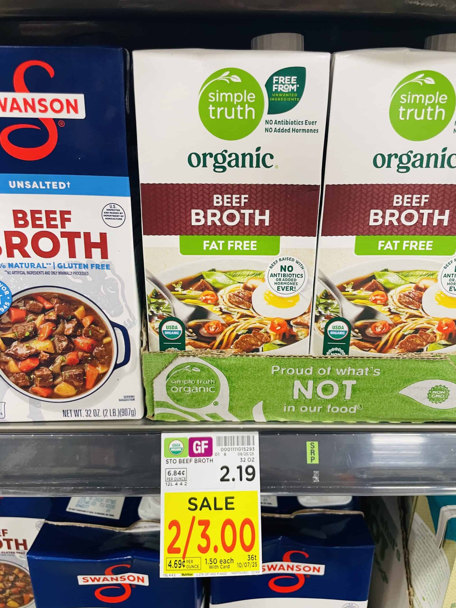 Simple Truth Organic Broths as low as $1.50! - Kroger Krazy