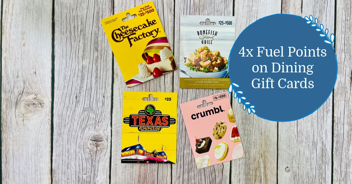 4x Fuel Points on Dining Gift Cards at Kroger! - Kroger Krazy