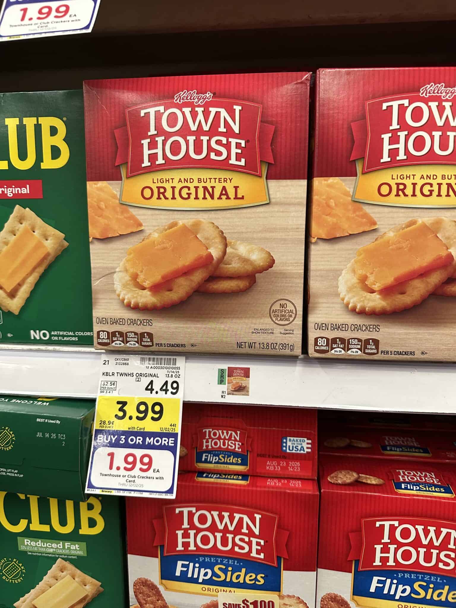 Keebler Town House and Club Crackers are $1.99 at Kroger! - Kroger Krazy