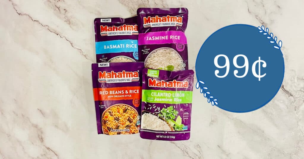 Mahatma Rice is 99¢ at Kroger! - Kroger Krazy