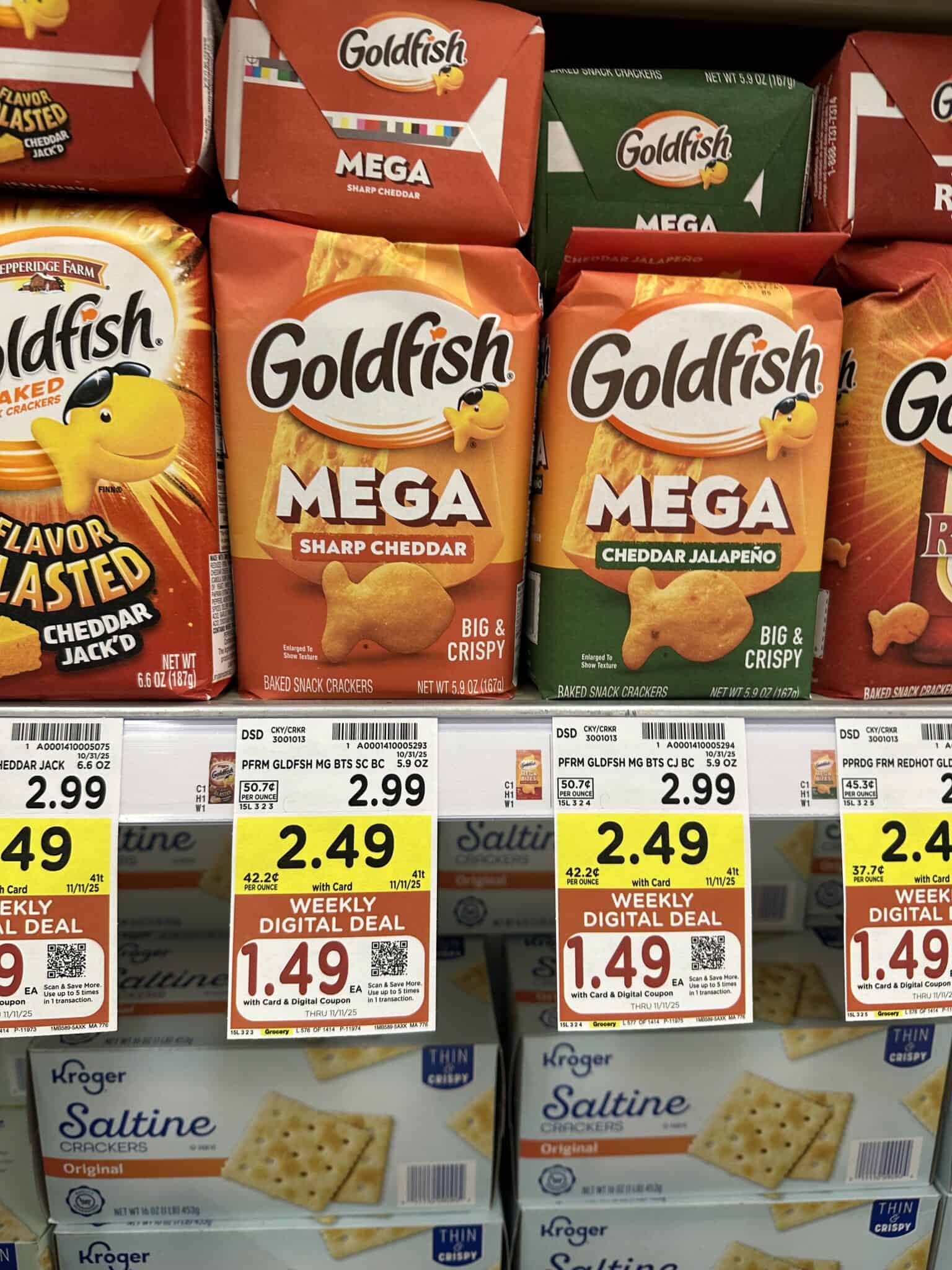Pepperidge Farm Goldfish Crackers as low as $1.49! - Kroger Krazy