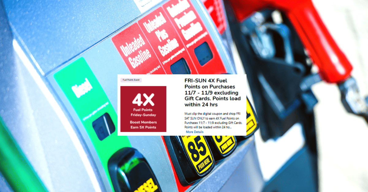 4X Fuel Points on purchases on November 7-9! - Kroger Krazy