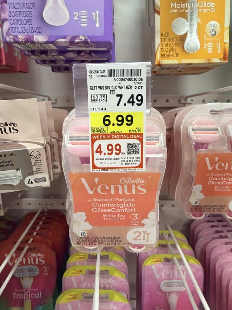 Gillette and Venus Disposable Razors as low as $4.99! - Kroger Krazy