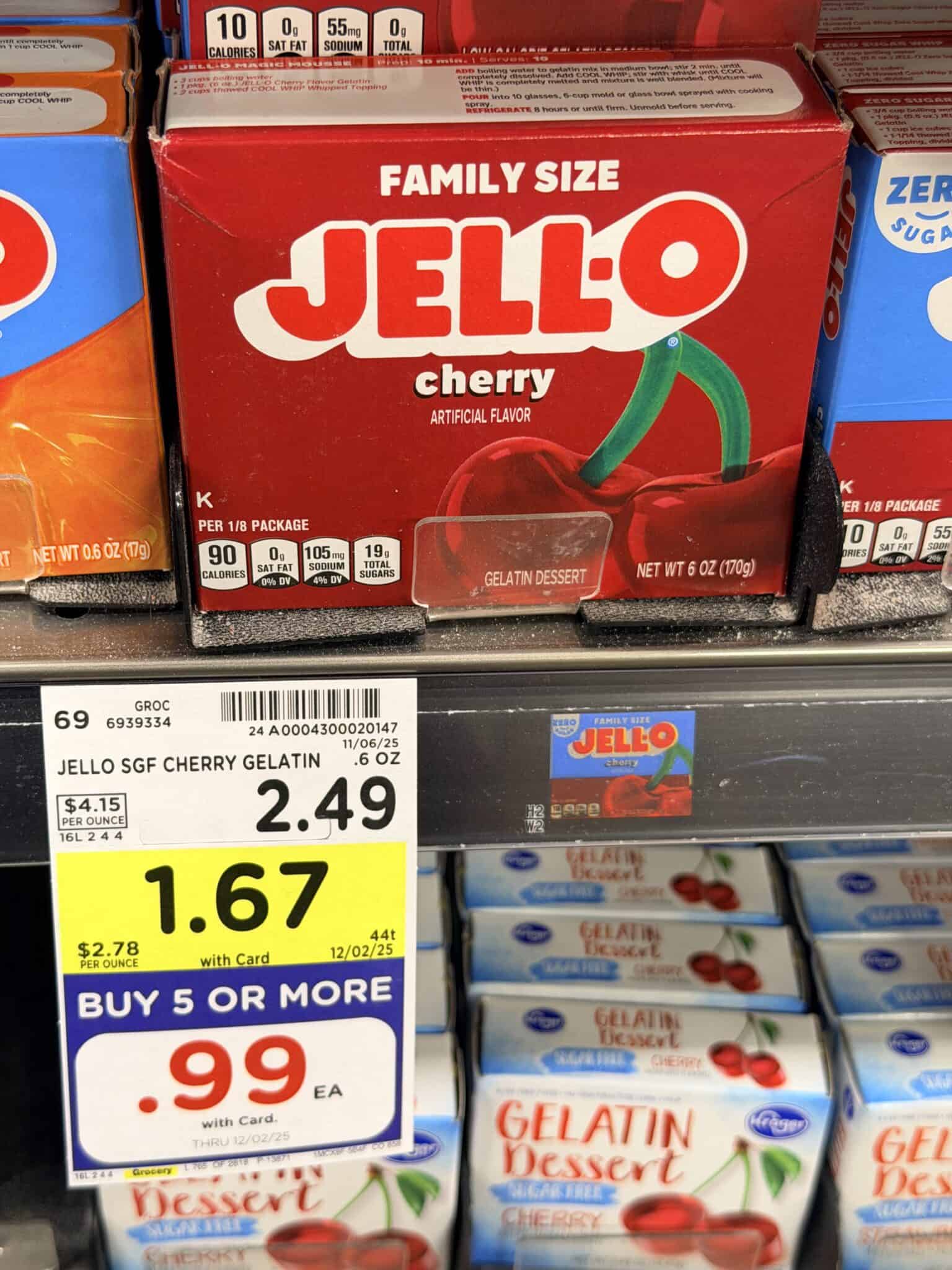 Jell-O Pudding or Gelatin Mix as low as 99¢! - Kroger Krazy