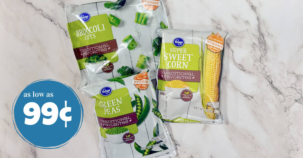 Kroger Frozen Vegetables as low as 99¢! - Kroger Krazy