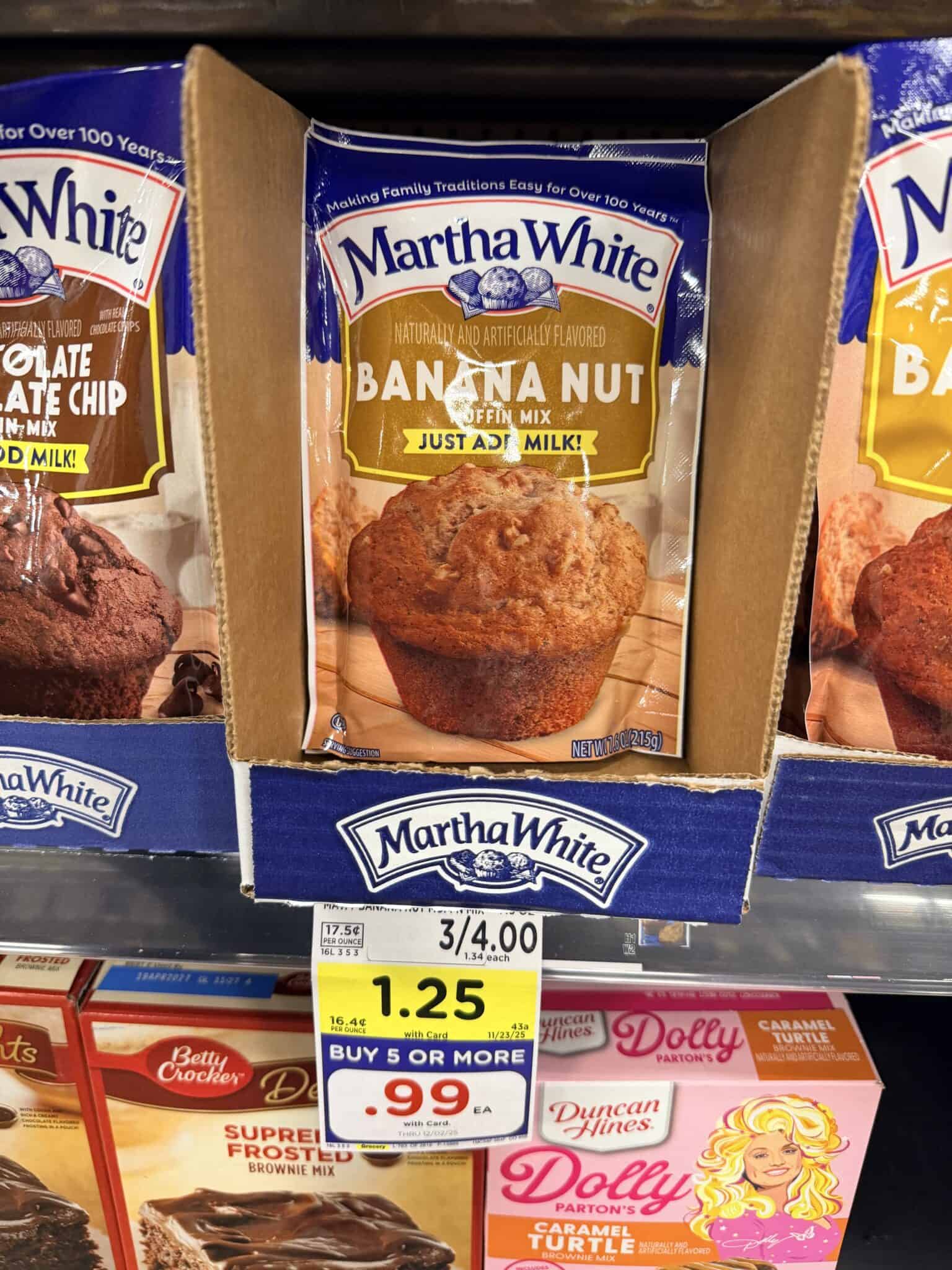 Martha White Muffin Mixes as low as 99¢! - Kroger Krazy