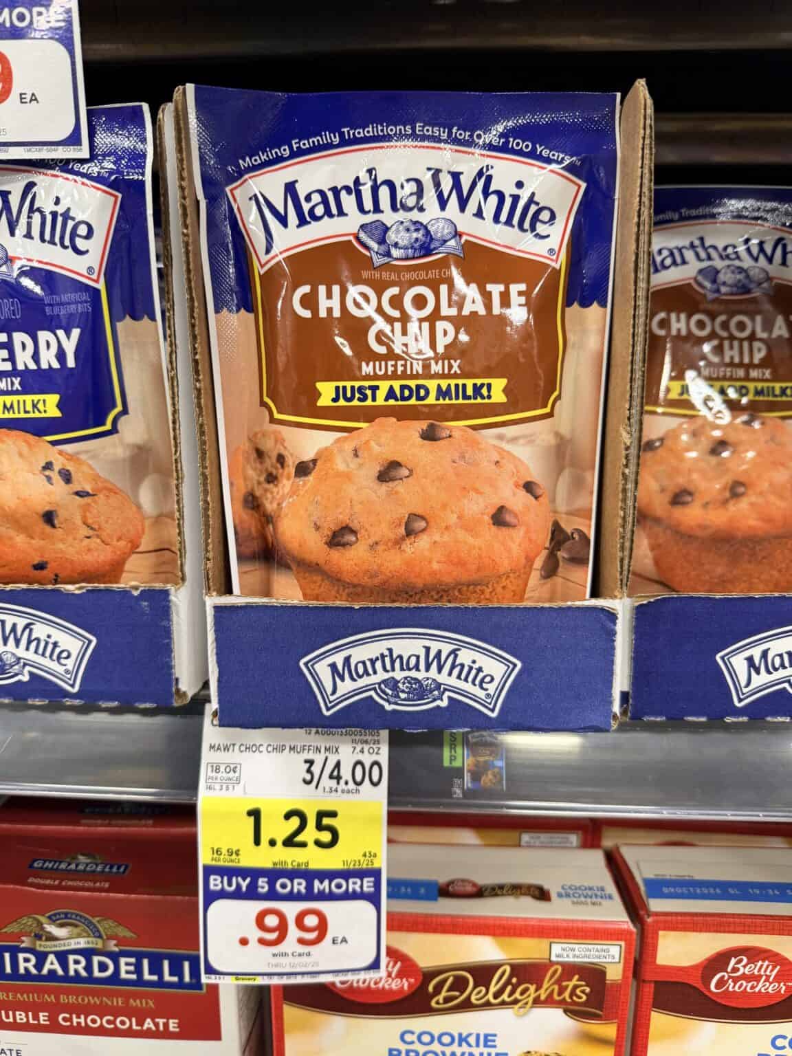 Martha White Muffin Mixes as low as 99¢! - Kroger Krazy