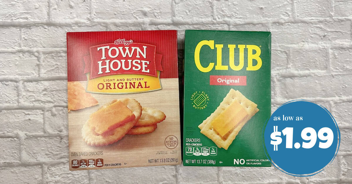 Keebler Town House and Club Crackers are $1.99 at Kroger! - Kroger Krazy
