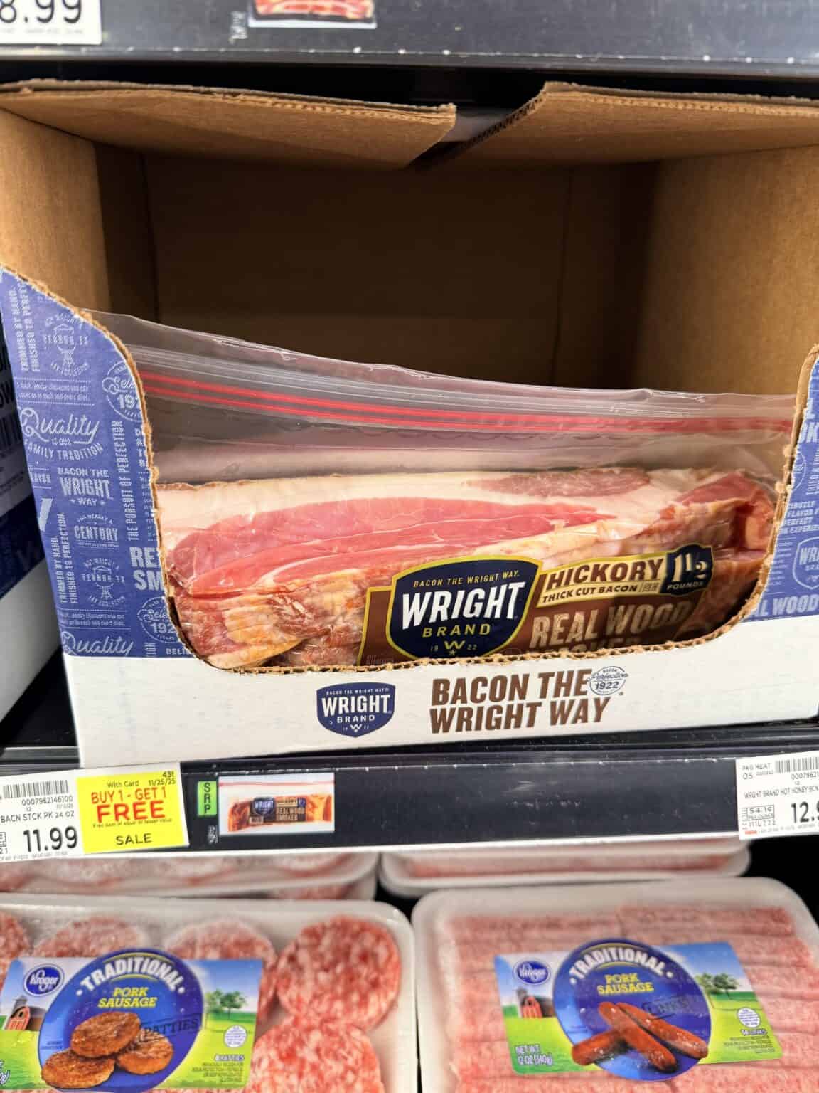 Wright Bacon is B1G1 FREE! - Kroger Krazy