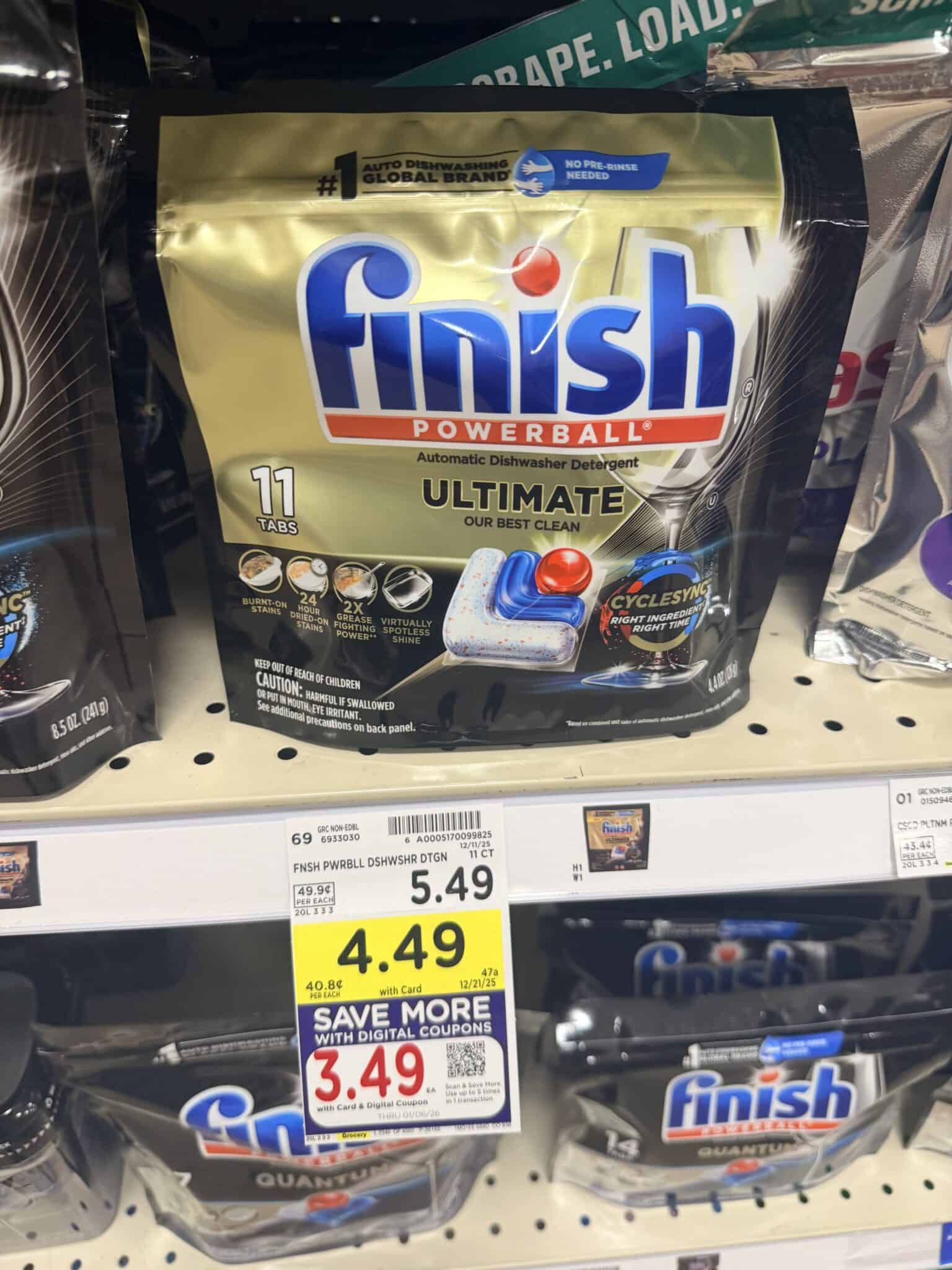 Finish Dishwasher Pods as low as $2.49! - Kroger Krazy