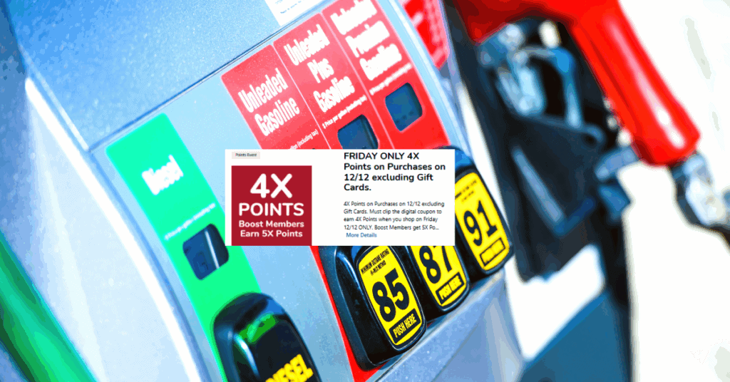 4X Fuel Points on purchases on Friday - 12/12 - Kroger Krazy