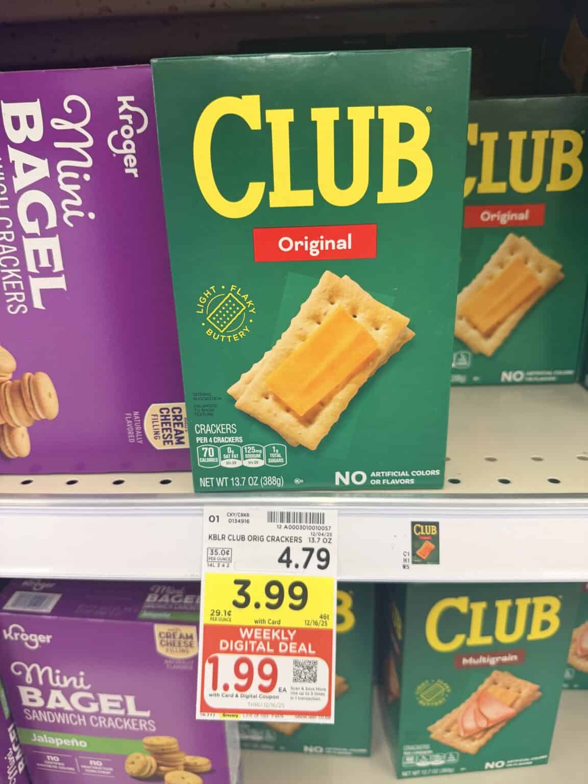 Keebler Club and Town House Crackers as low as $1.36! - Kroger Krazy
