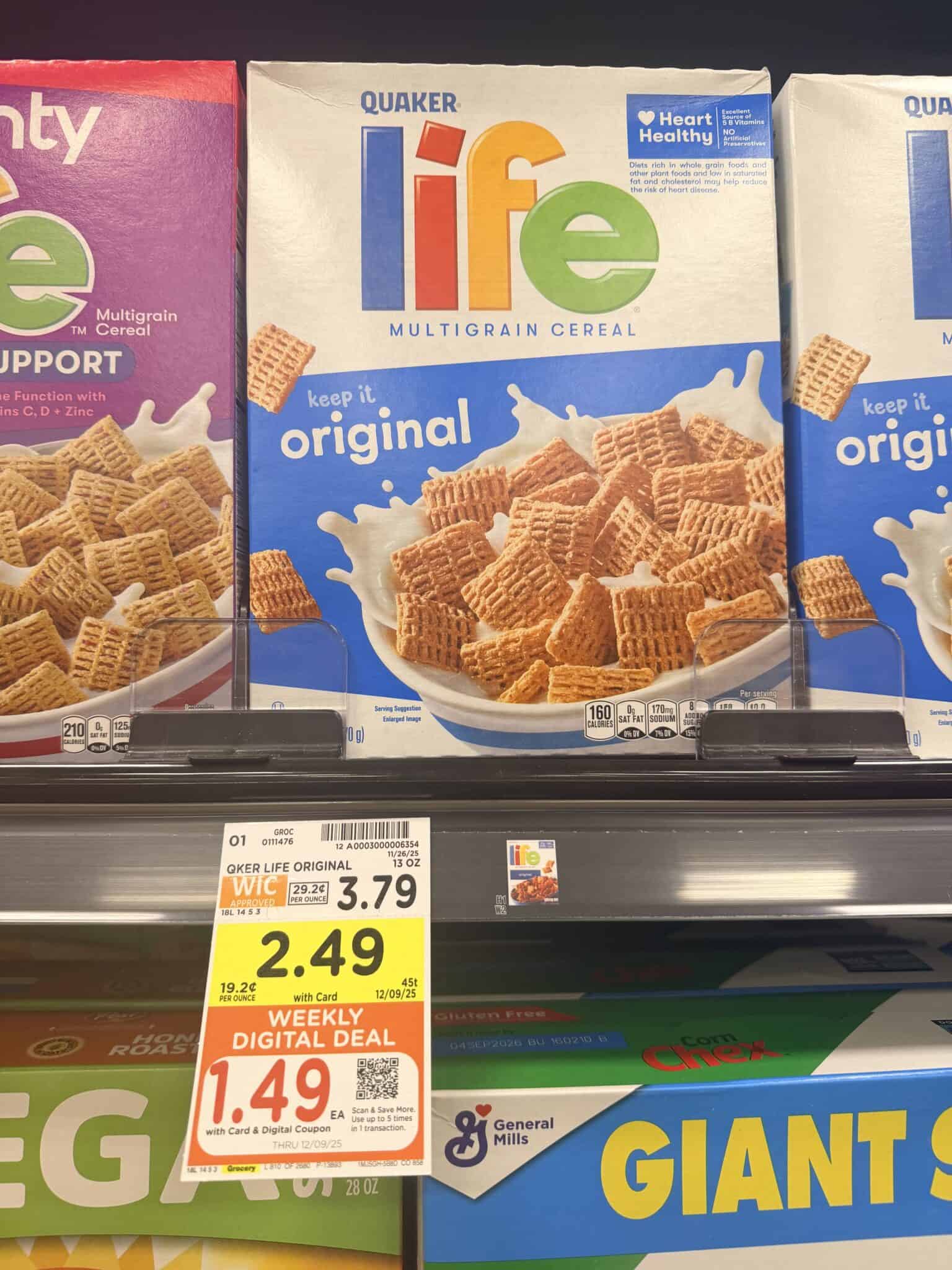 Cap'N Crunch or Life Cereal as low as $1.49! - Kroger Krazy