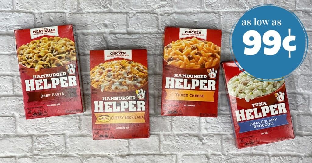 Helper Meals as low as 99¢! - Kroger Krazy