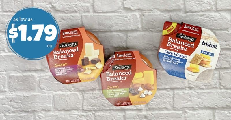 Sargento Balanced Breaks as low as $1.79! - Kroger Krazy