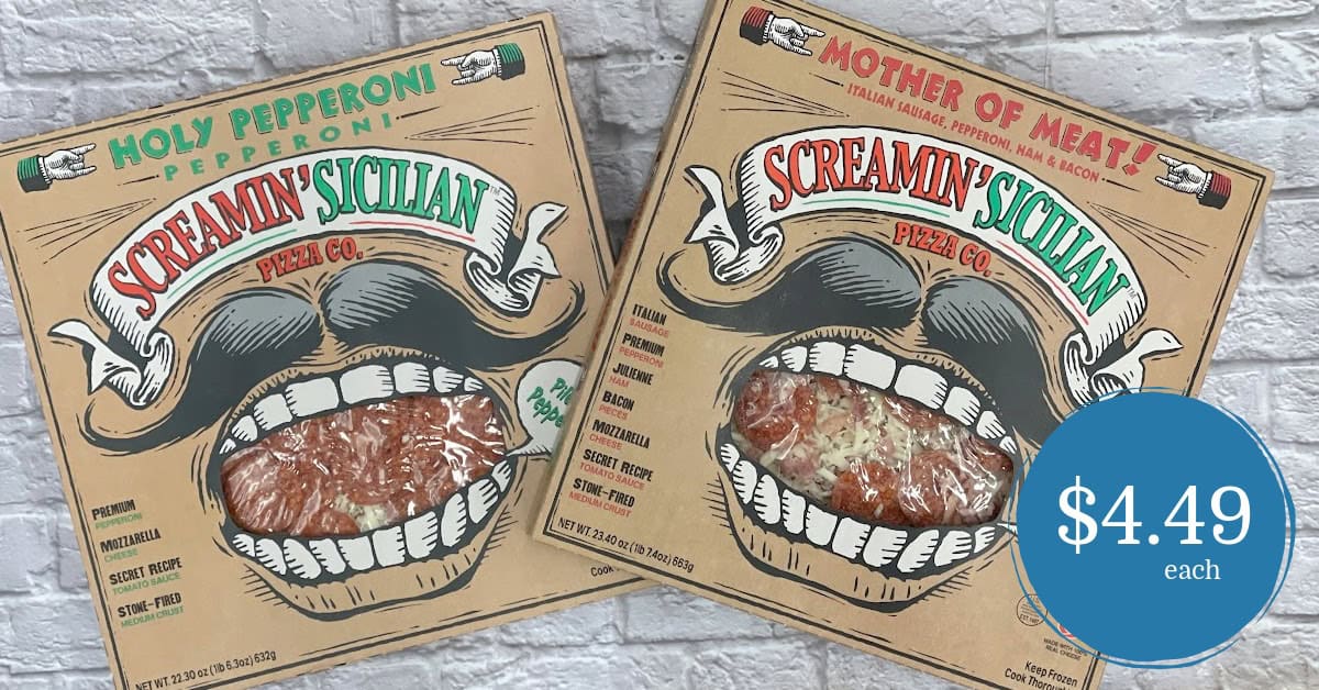 Screamin' Sicilian Pizzas are as low as $4.49 each! - Kroger Krazy