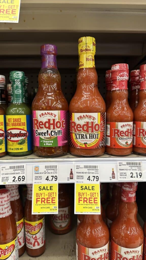Frank's Red Hot Sauces are B1G1 FREE! - Kroger Krazy