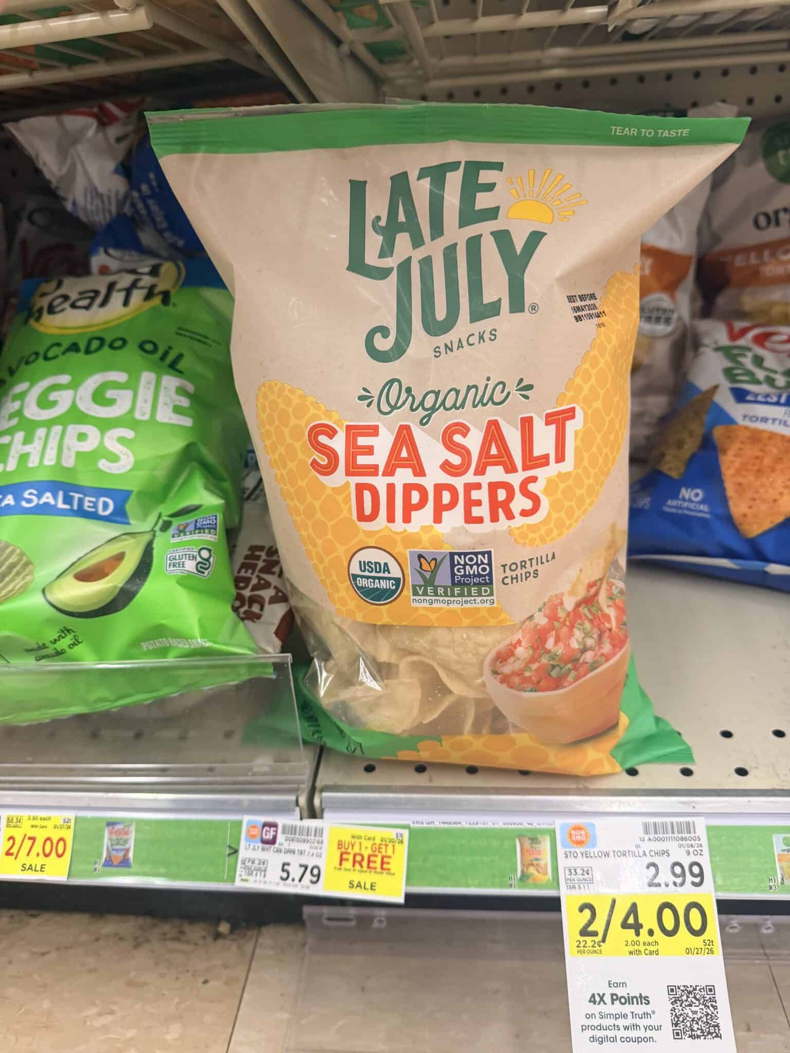 Miss Vickie's, Frito-Lay Simply and Late July Chips are B1G1 FREE at ...