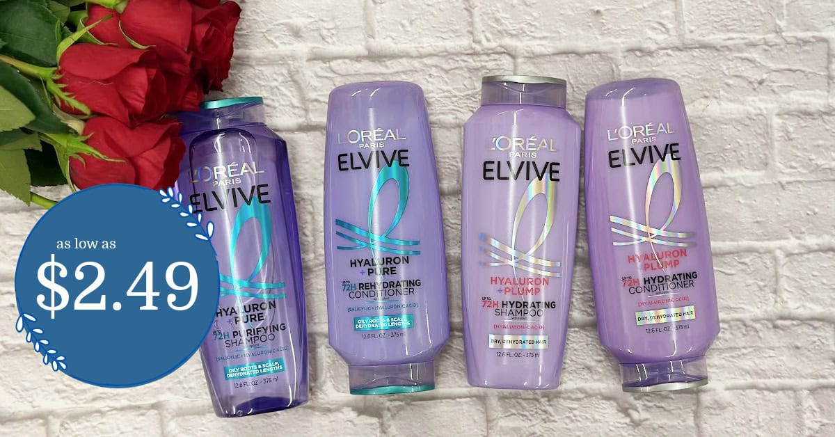 L'Oreal Paris Elvive Shampoo & Conditioner are $2.49 with Kroger Mega ...