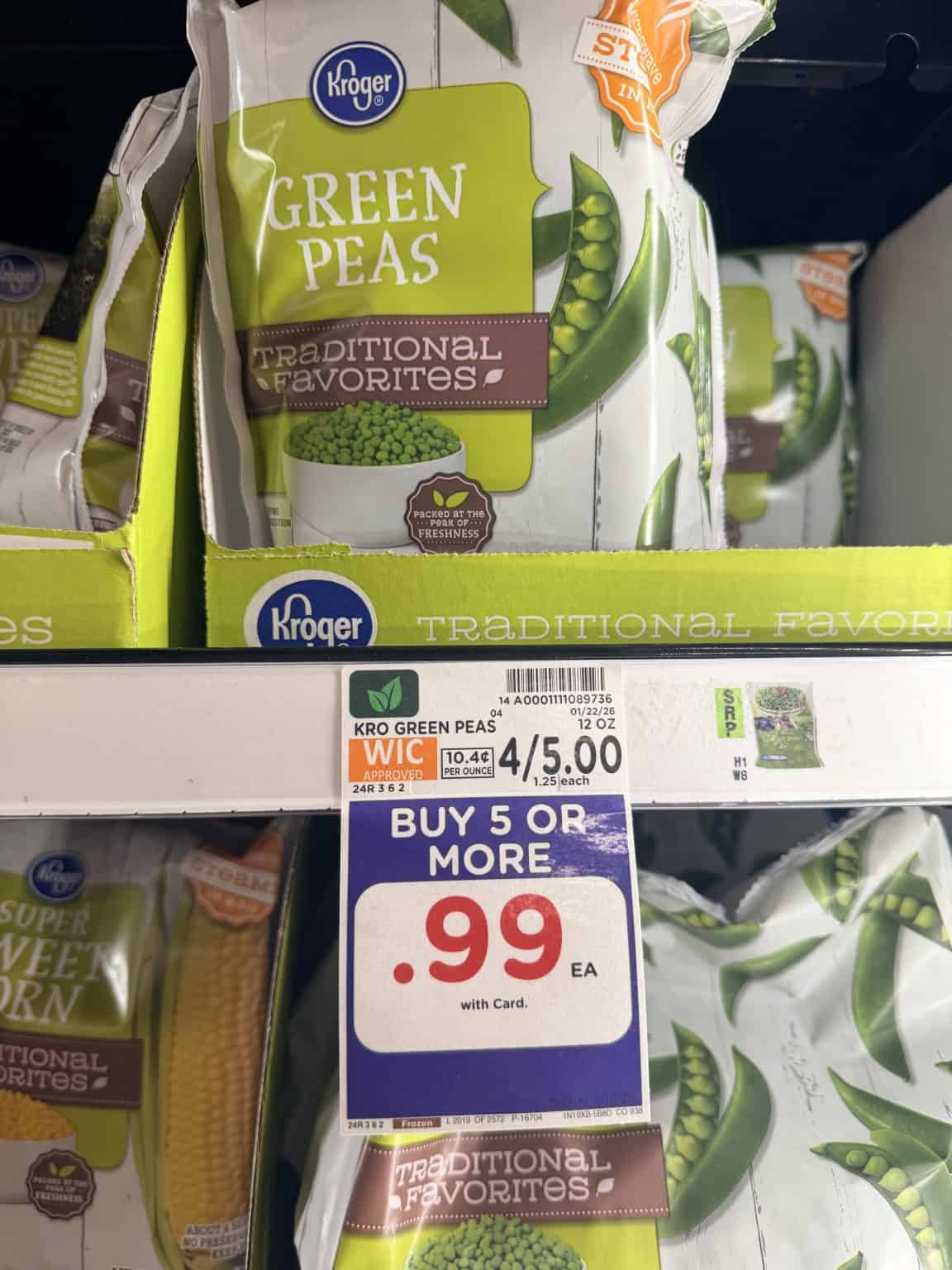 Kroger Brand, Birds Eye and Green Giant Frozen Vegetables are 99 ...
