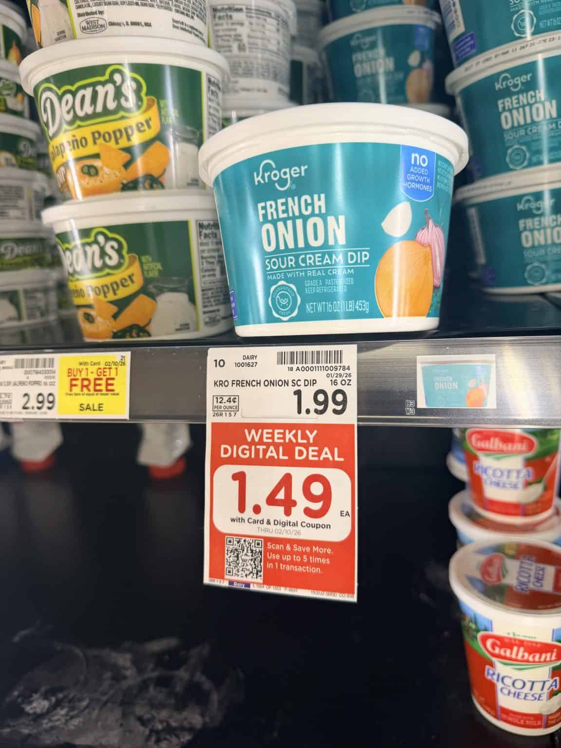 Kroger Cottage Cheese, Dips and Sour Cream as low as $1.49! - Kroger Krazy