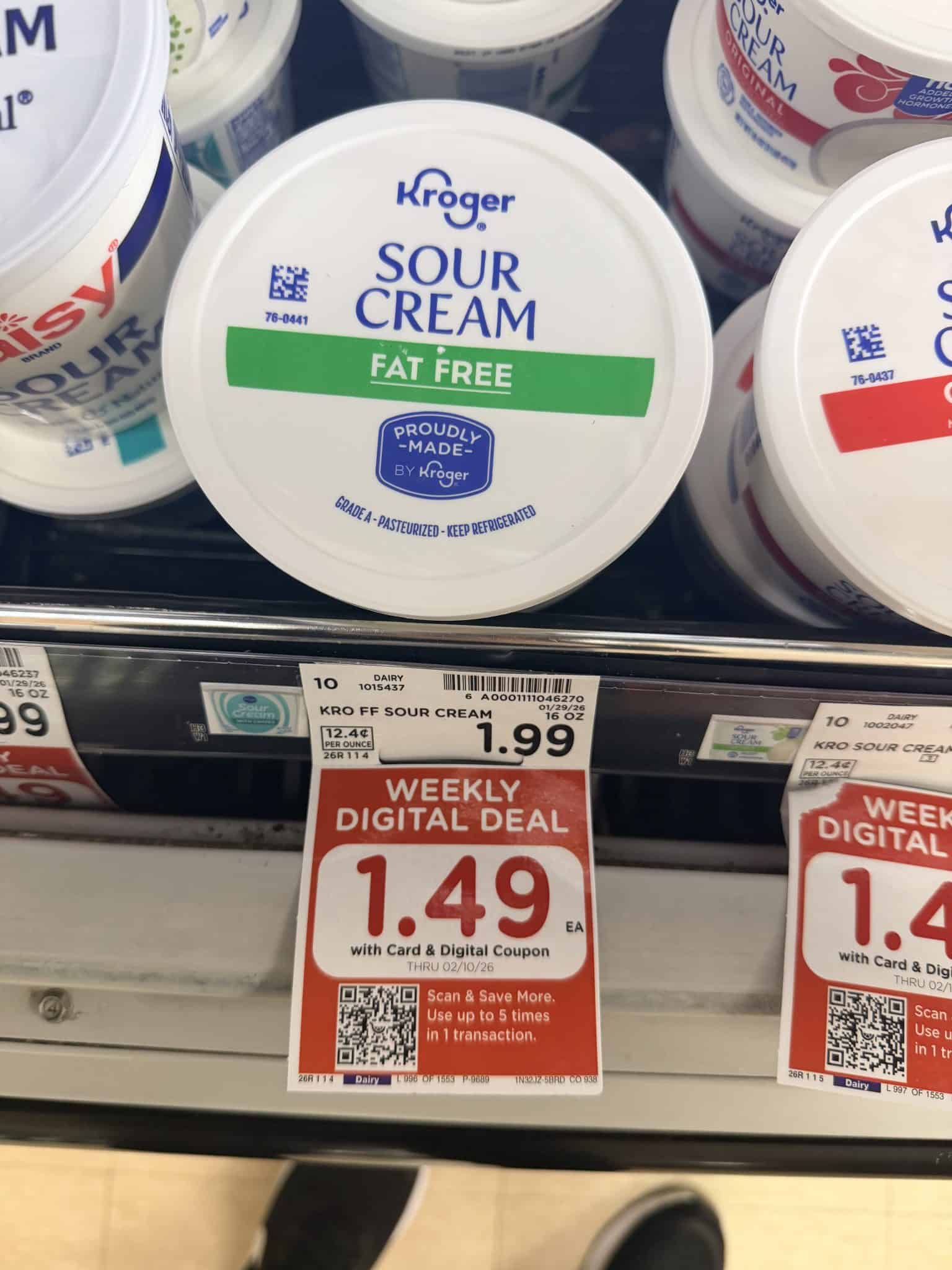 Kroger Cottage Cheese, Dips and Sour Cream as low as $1.49! - Kroger Krazy