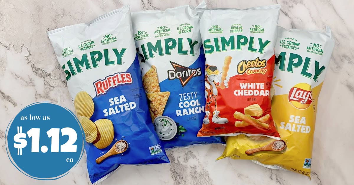 Frito Lay Simply Chips as low as $1.12! - Kroger Krazy