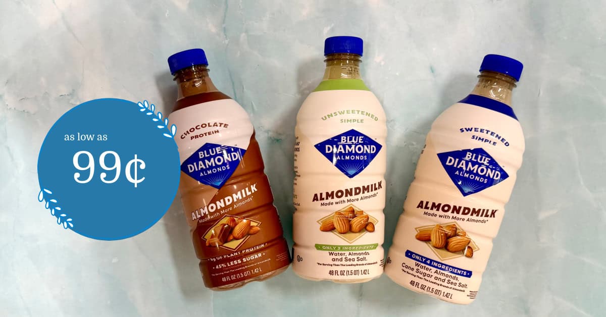 Blue Diamond Almondmilk is as low as $0.99 with Kroger Mega Event ...