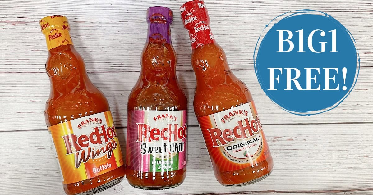 Frank's Red Hot Sauces are B1G1 FREE! - Kroger Krazy