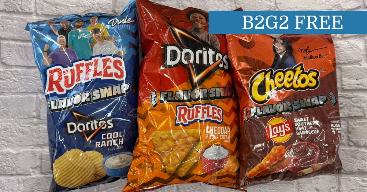 Frito-Lay Flavor Swap Doritos, Ruffles and Cheetos are B2G2 FREE ...