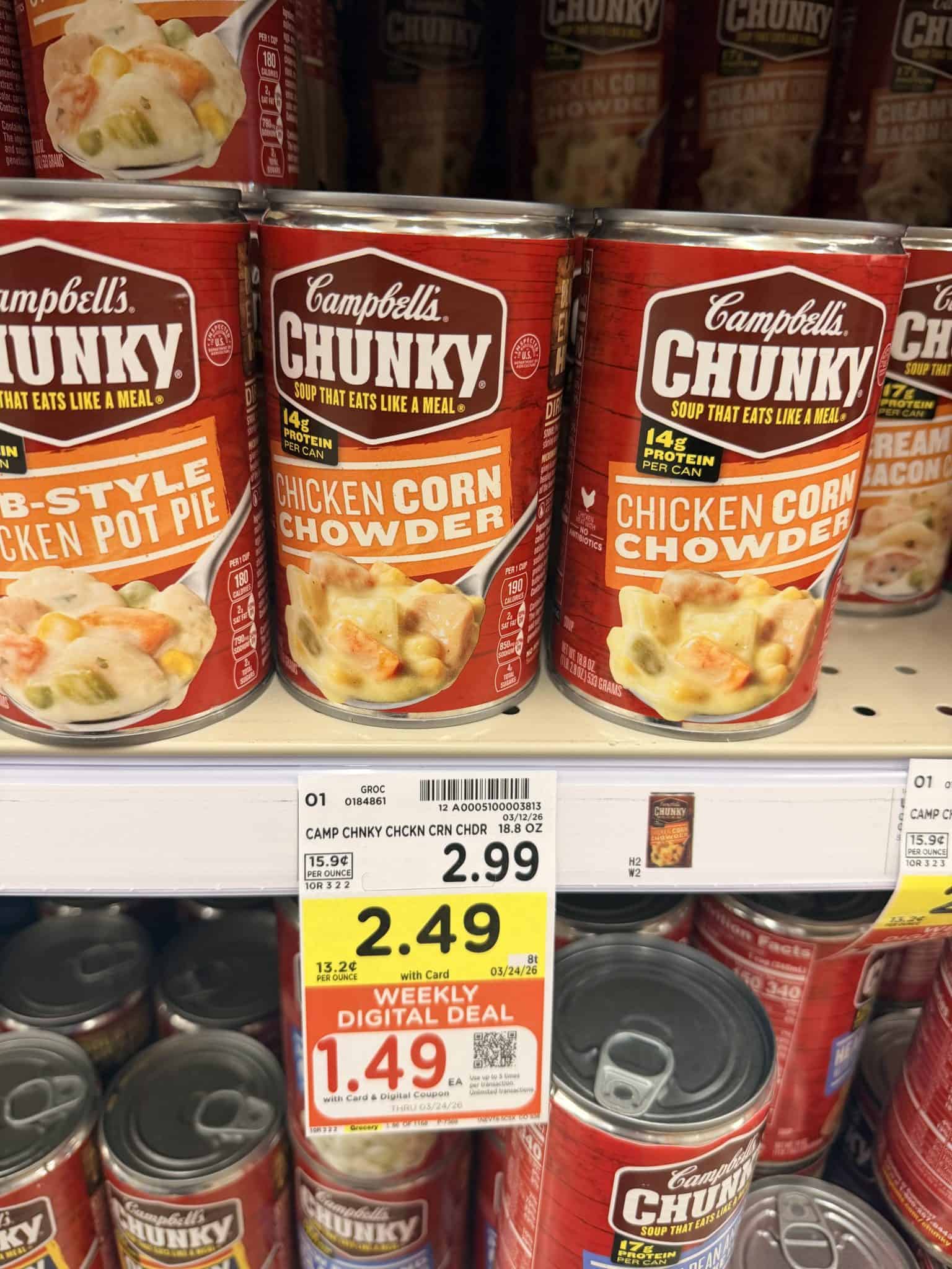 Campbell's Chunky Soups as low as $1.49! - Kroger Krazy