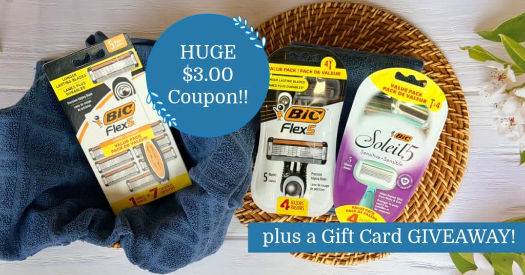 BIC® Value Size Razors at Kroger + $3 Digital Coupon + $25 Gift Card ...