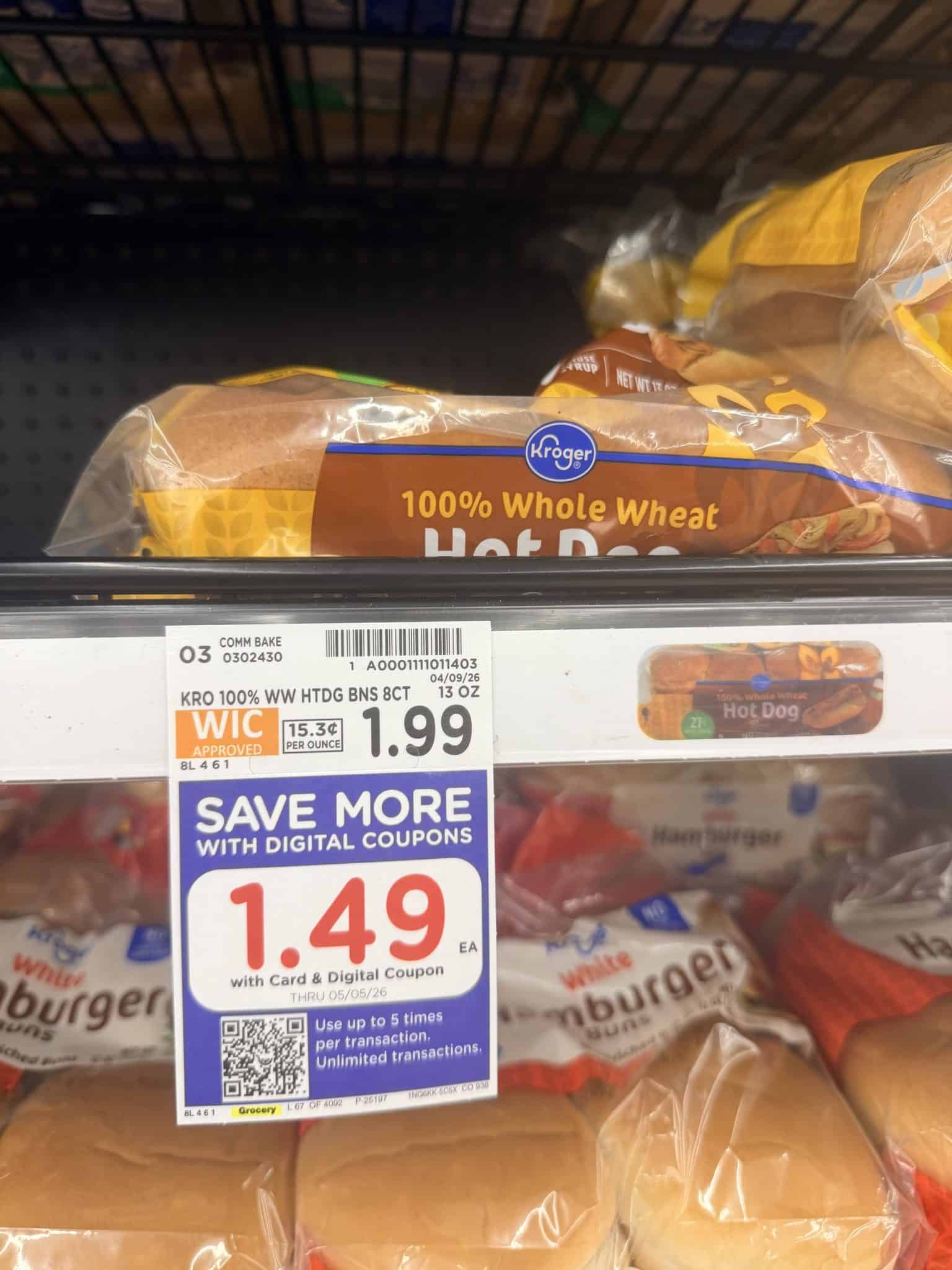 Kroger Bread and Buns as low as $1.49! - Kroger Krazy