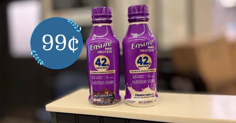 Ensure Max Protein Nutritional Shake is as low as 99¢ at Kroger ...