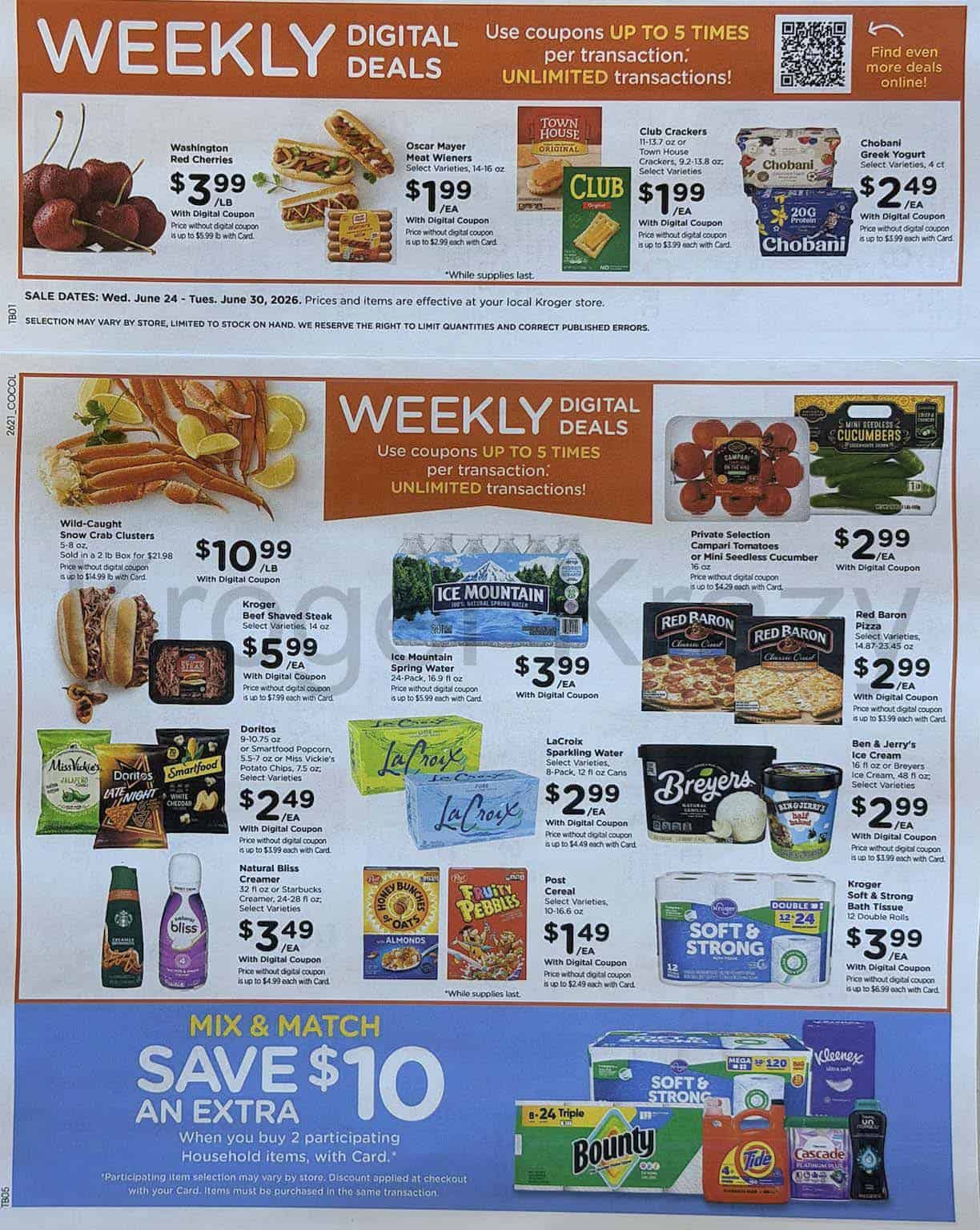 Kroger Weekly Ad Preview 6/24/26-6/30/26 - Kroger Krazy