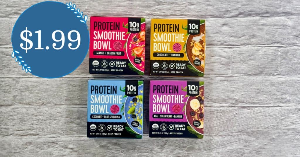 Pitaya Foods Protein Smoothie Bowls are $1.99 with Kroger Mega Event ...