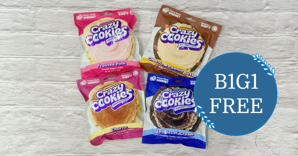 Andersen's Crazy Cookies are B1G1 FREE at Kroger! - Kroger Krazy