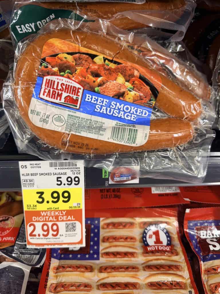 Hillshire Farm Smoked Sausage as low as $2.99! - Kroger Krazy