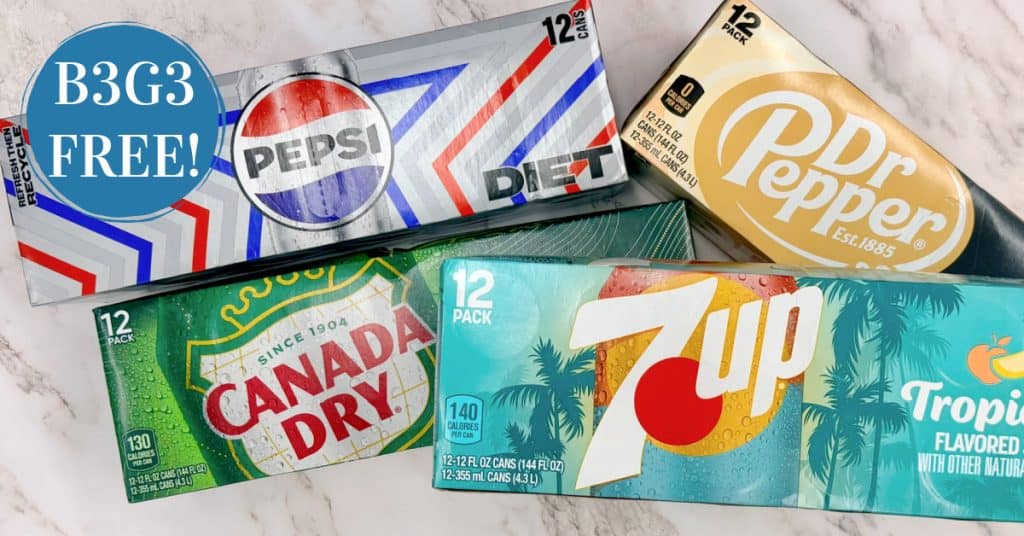 Pepsi, 7UP, Canada Dry and Dr Pepper are B3G3 FREE! - Kroger Krazy